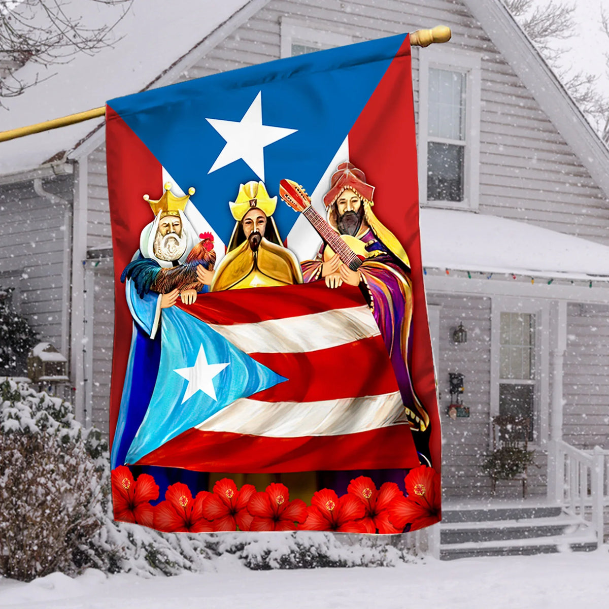 Three Kings Day Puerto Rico Flag 2 - Charming Present